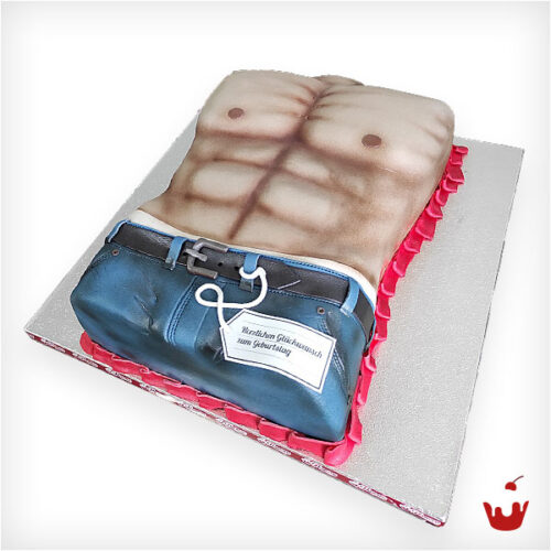 3D-Motivtorte Männer Oberkörper - Hamova Konditorei Magdeburg
